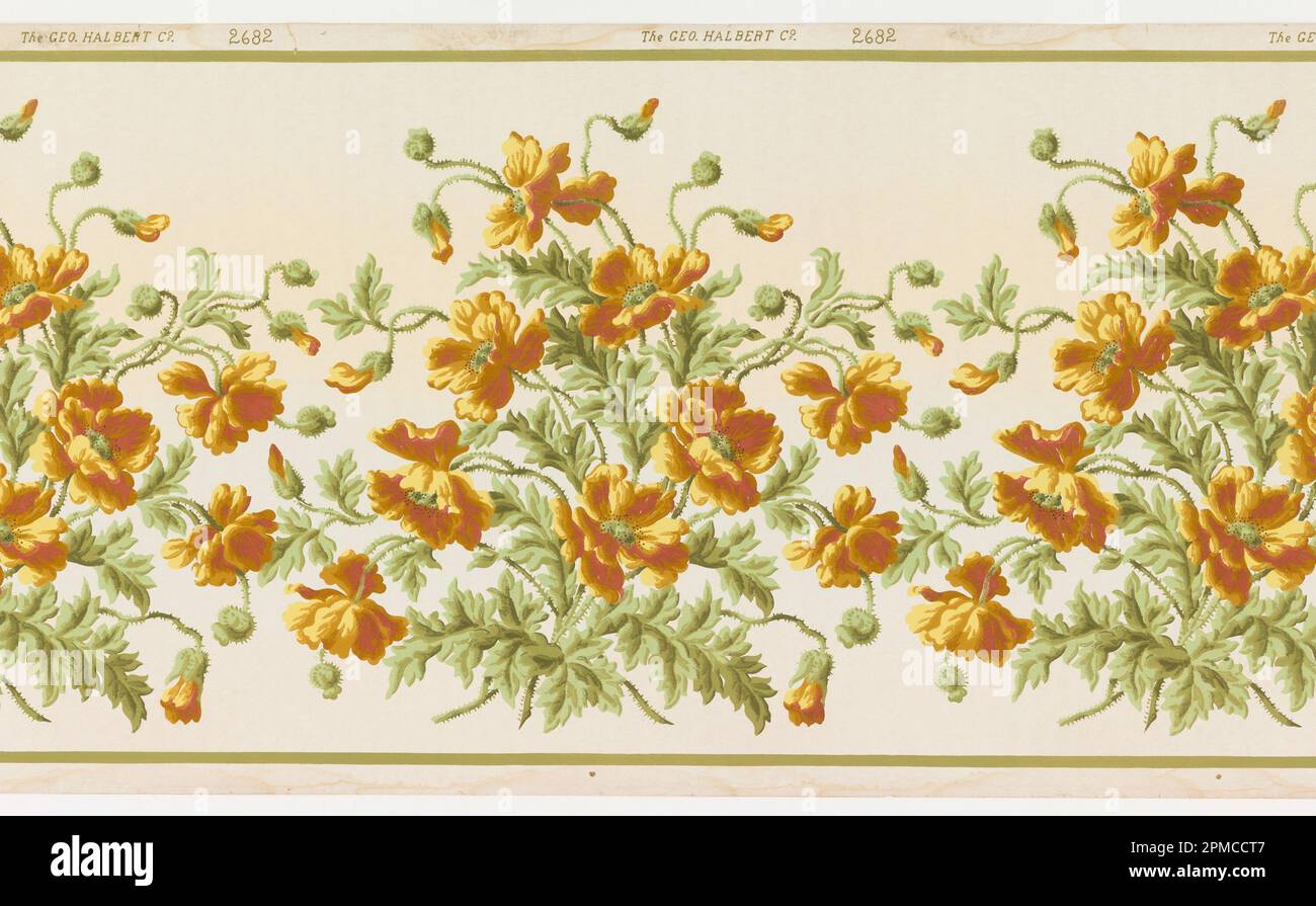 Frieze (USA); Manufactured by George Halbert Wallpaper; machine-printed ...