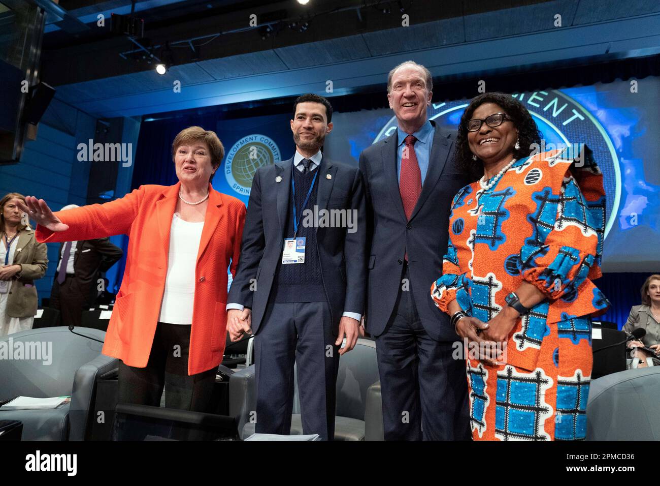 From left, International Monetary Fund Managing Director Kristalina ...