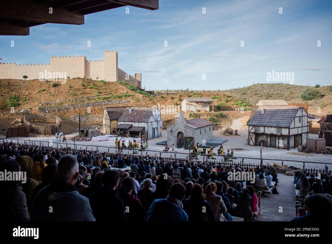 Several actors during the new show 'The Mystery of Sorbaces', on April ...