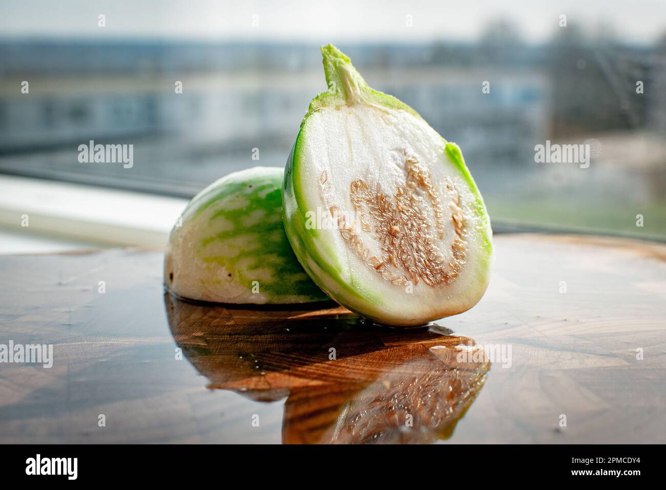 Thai round green eggplant, variety of eggplant used in Asian cuisine ...