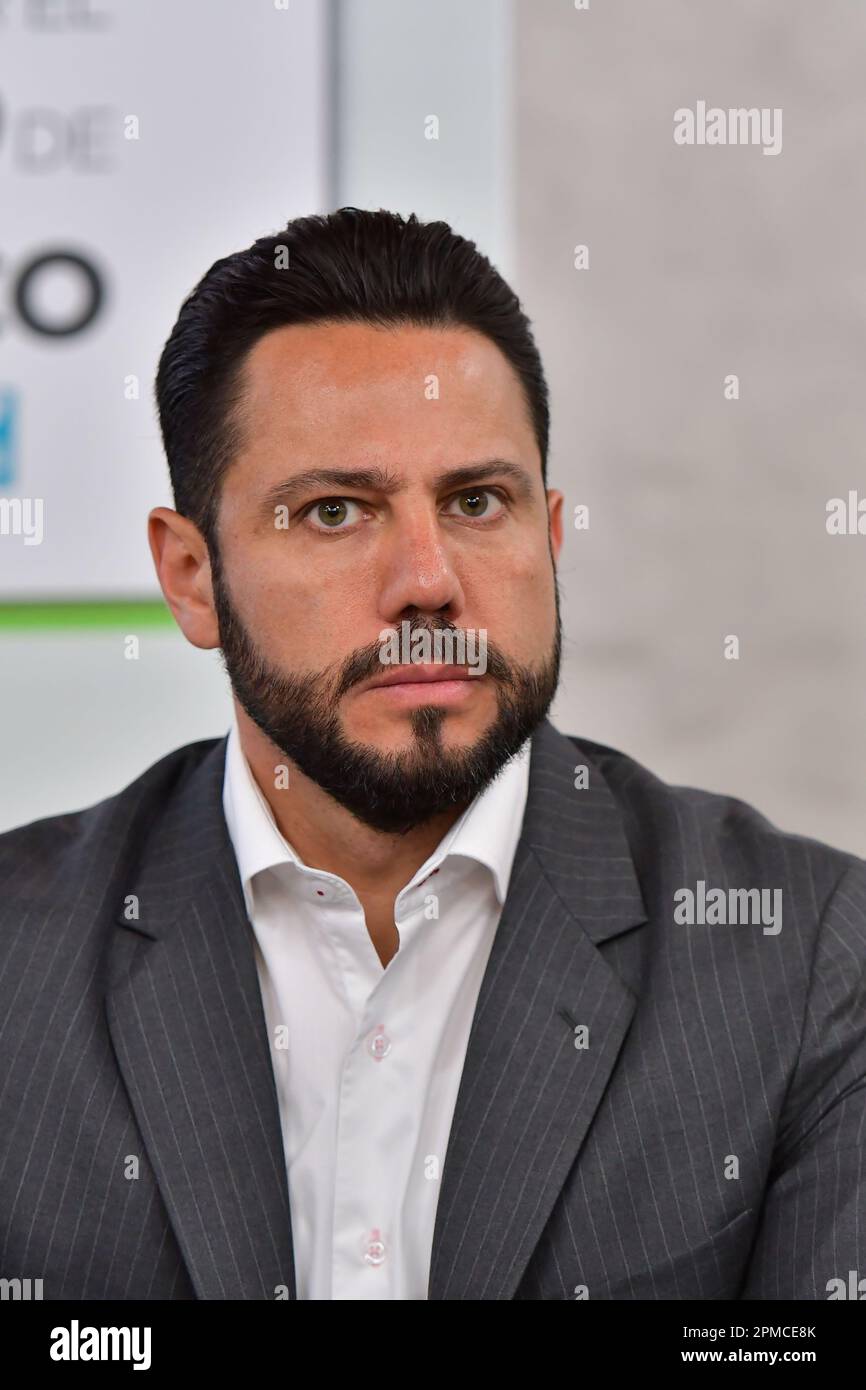 Non Exclusive: April 12,2023 Toluca , Mexico : Anuar Azar, state leader ...