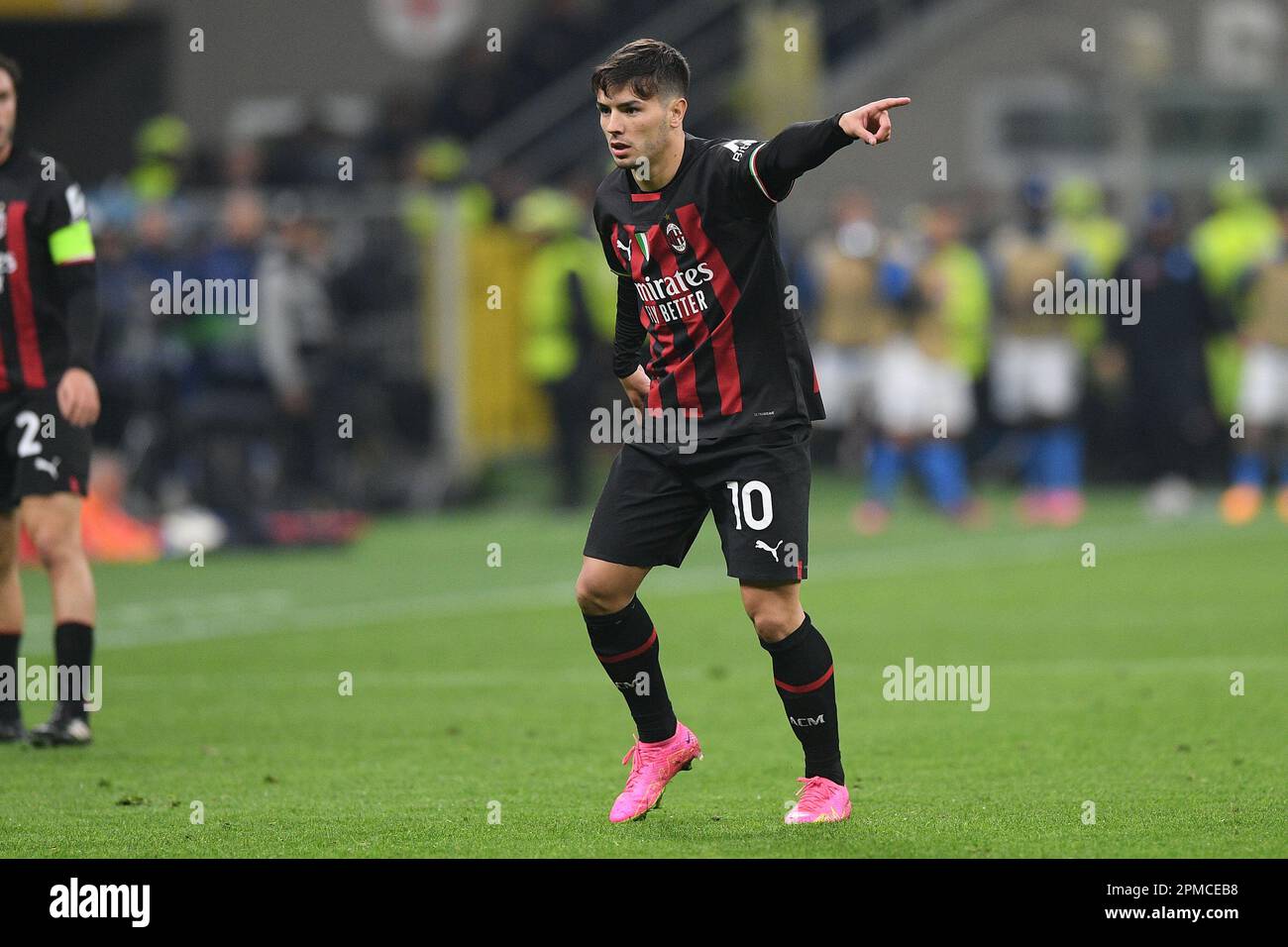 Milan, Italy. 12th Apr, 2023. Brahim Diaz of AC Milan during the UEFA ...