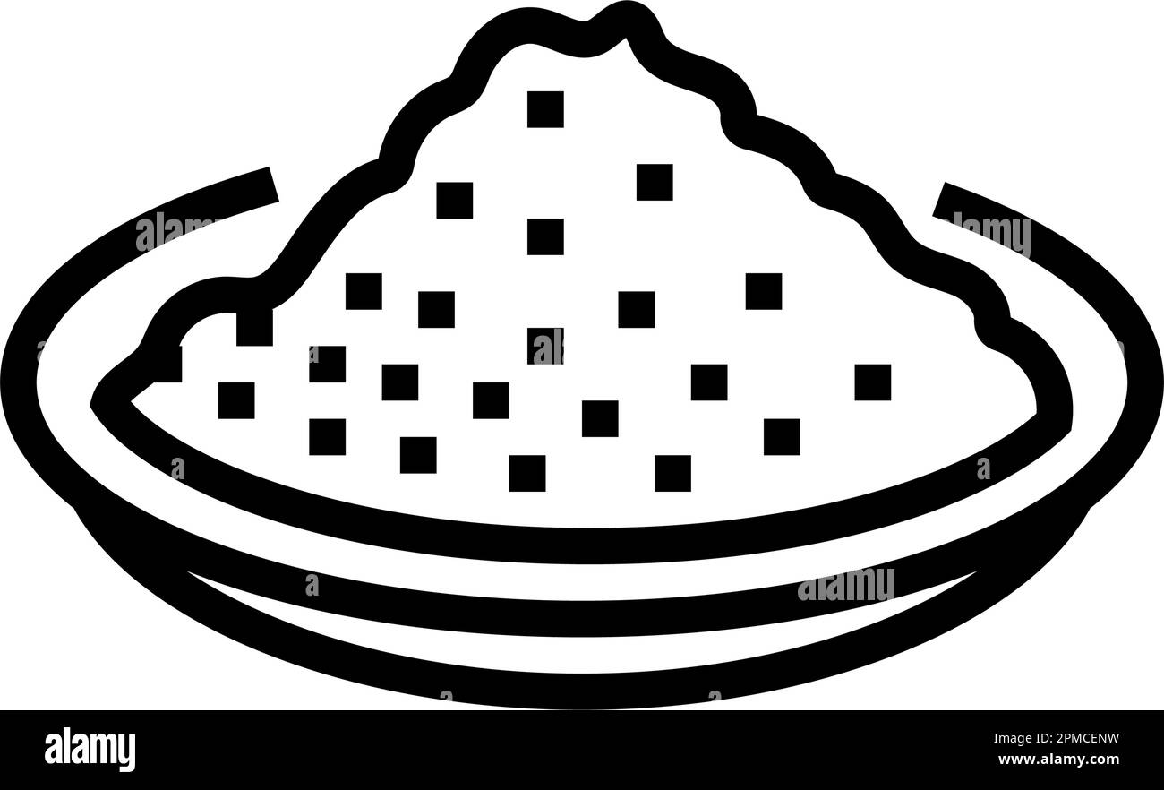 curry food herb line icon vector illustration Stock Vector Image & Art ...