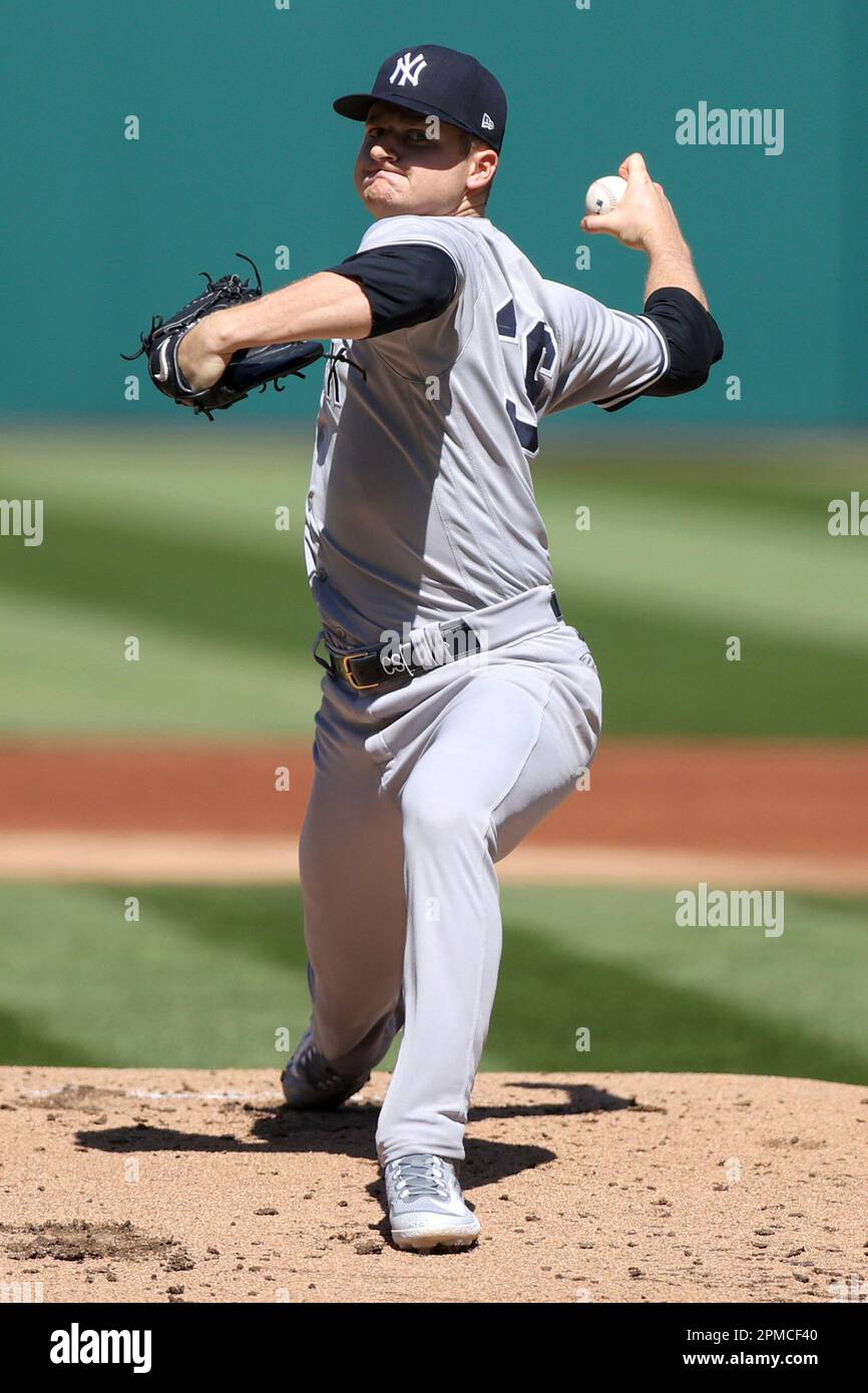 CLEVELAND, OH - APRIL 12: New York Yankees starting pitcher Clarke ...