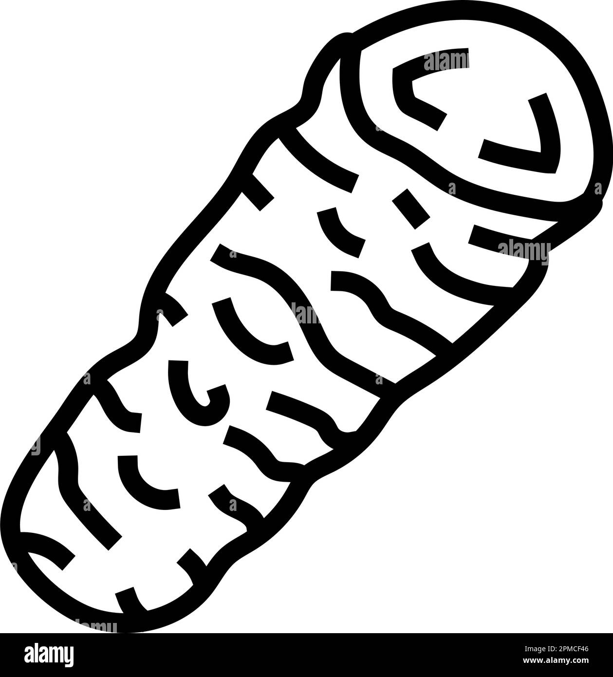 turmeric food herb line icon vector illustration Stock Vector Image ...