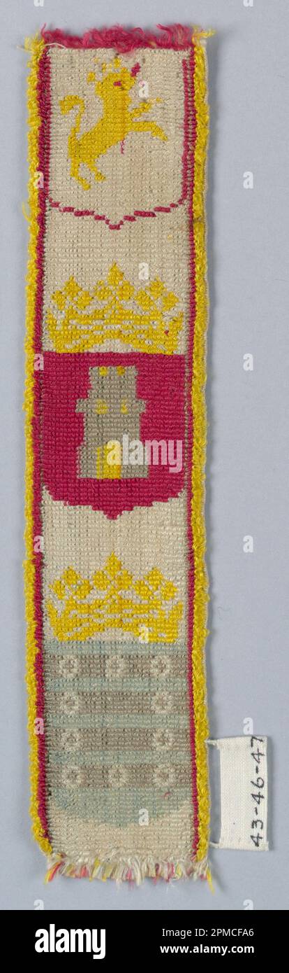 Trimming (Spain); white and colored silk in uncut velvet weave Stock ...