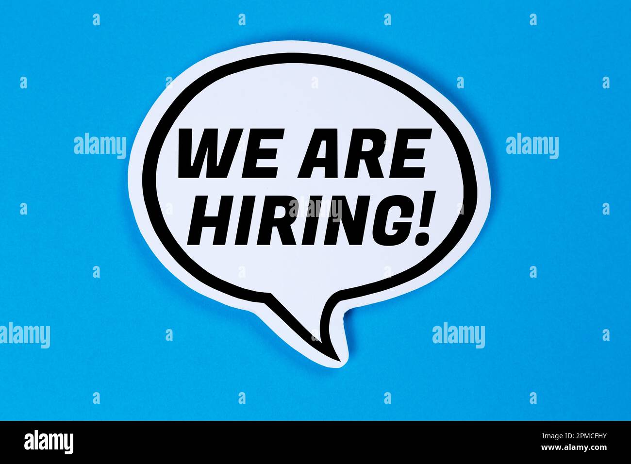 We are hiring job ad jobs working recruitment employees in a speech bubble saying communication ...