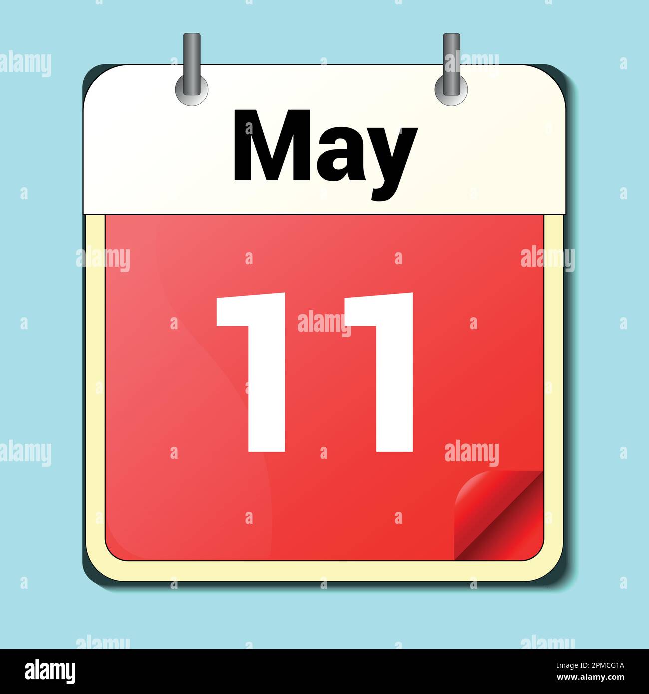 day on the calendar, vector image format, May 11 Stock Vector Image ...