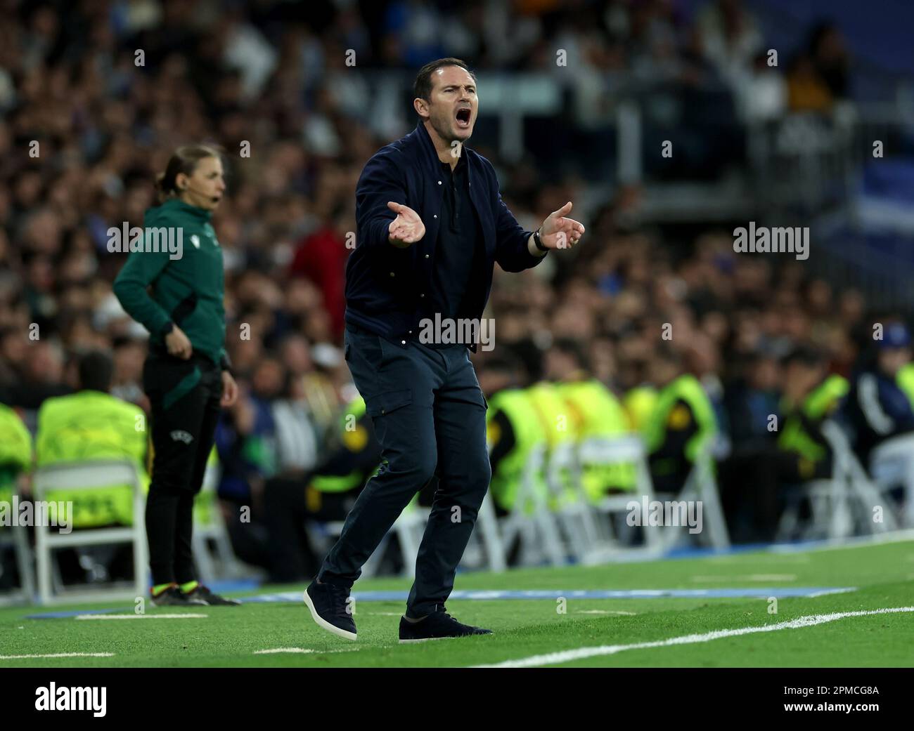 Chelsea caretaker manager Frank Lampard on the touchline during the ...
