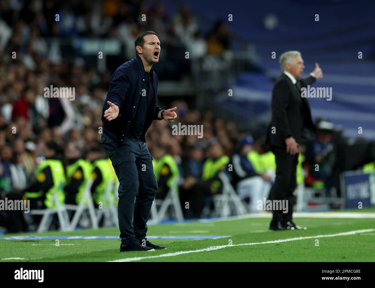 Chelsea caretaker manager Frank Lampard on the touchline during the ...