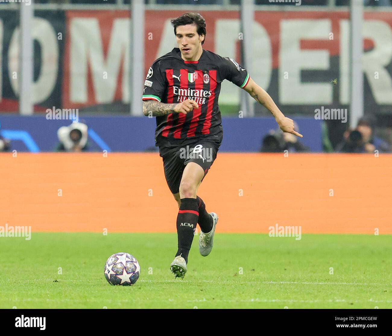Milan, Italy. 12th Apr, 2023. Milan April 12 G. Meazza Stadium Uefa ...