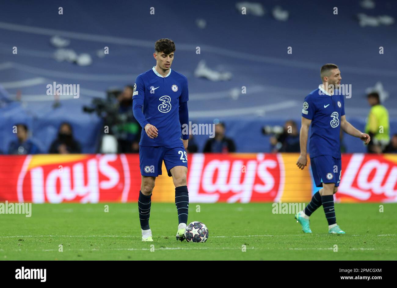 Chelsea's Kai Havertz appears dejected after Real Madrid score their ...