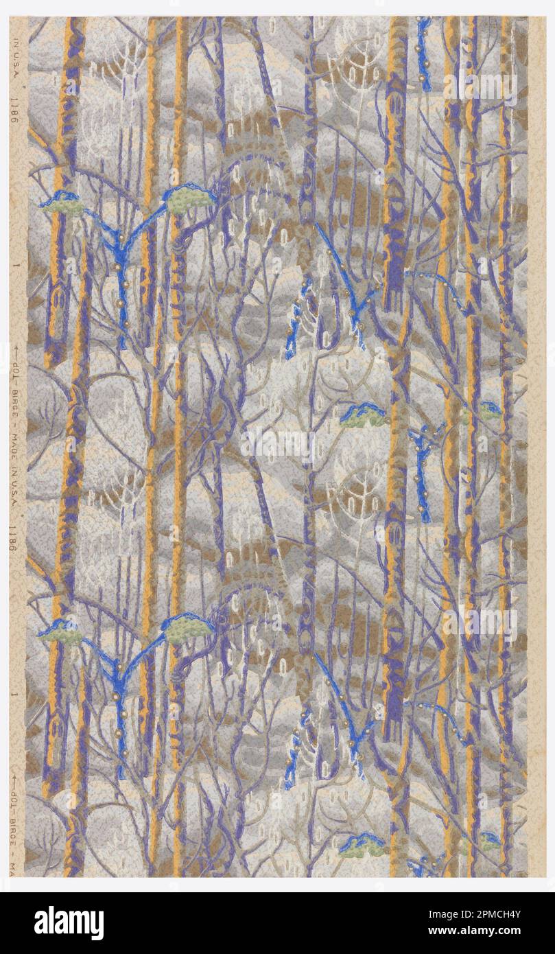 Sidewall, The Birches; Charles Burchfield (1893 – 1967); Manufactured ...