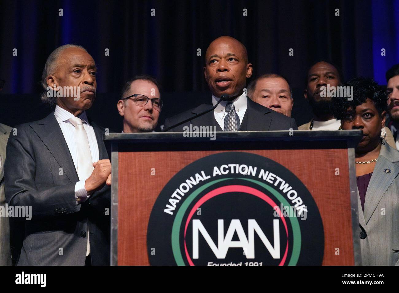 New York, NY, USA. 12th Apr, 2023. Al Sharpton, Eric Adams in ...