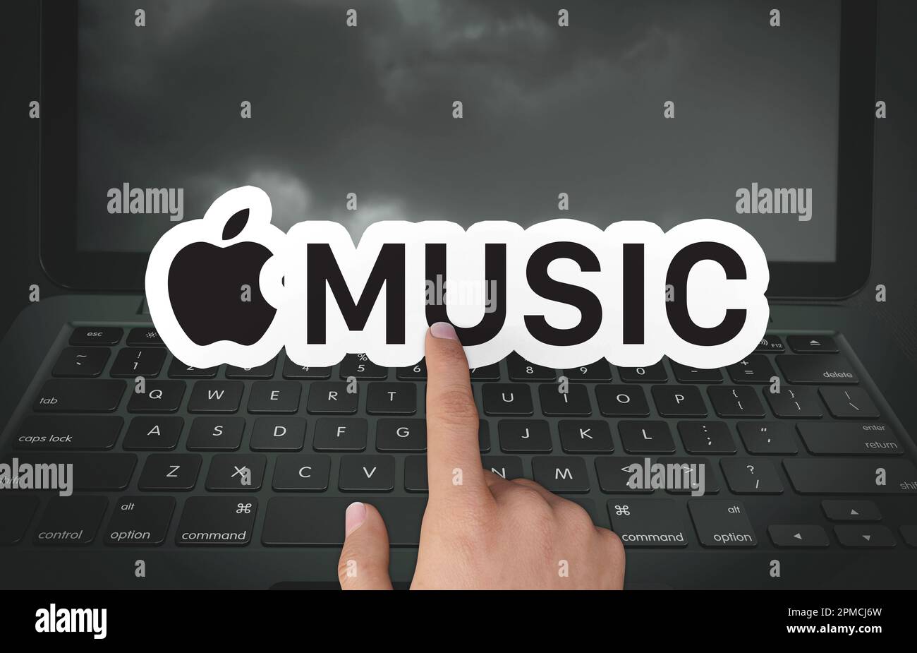 media, logo design for use on social media and news sites Stock Photo ...