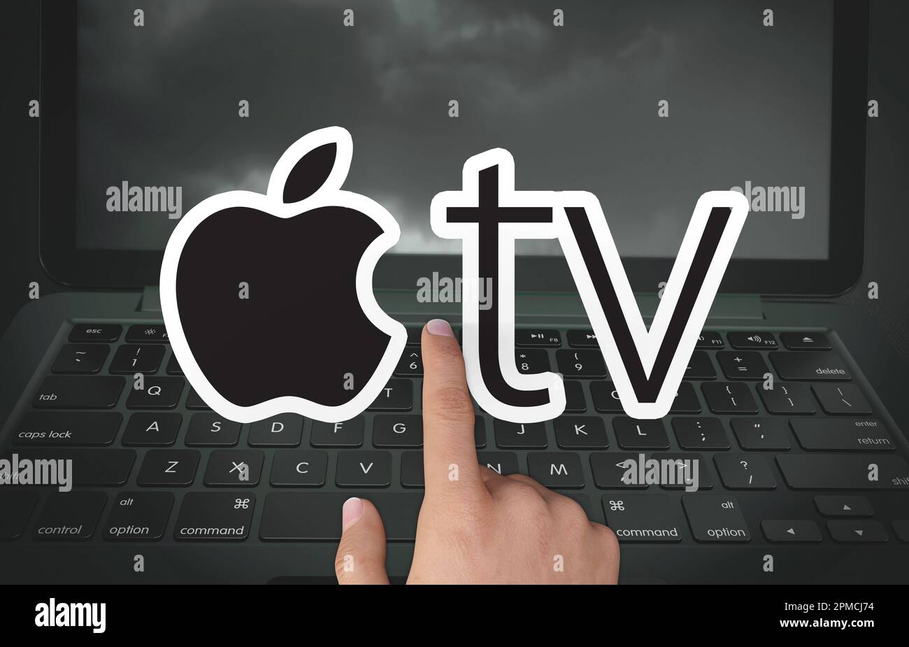 media, logo design for use on social media and news sites Stock Photo ...