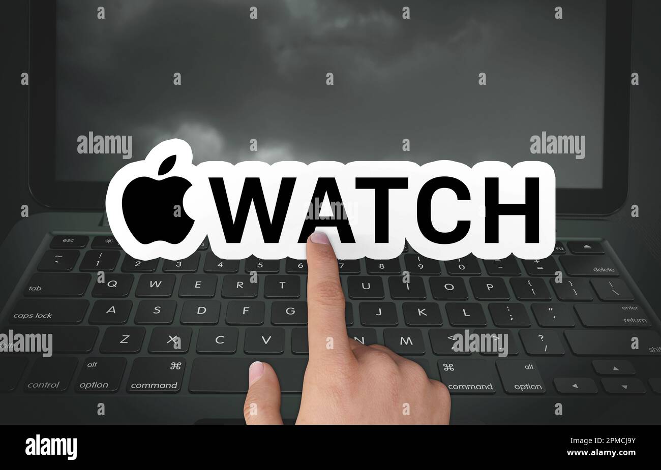 media, logo design for use on social media and news sites Stock Photo ...