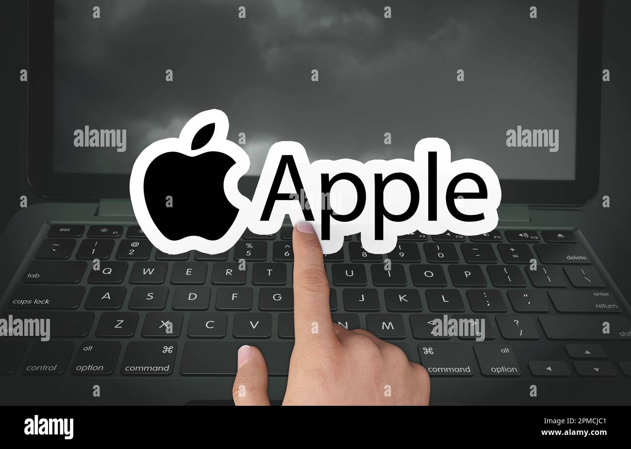 media, logo design for use on social media and news sites Stock Photo ...