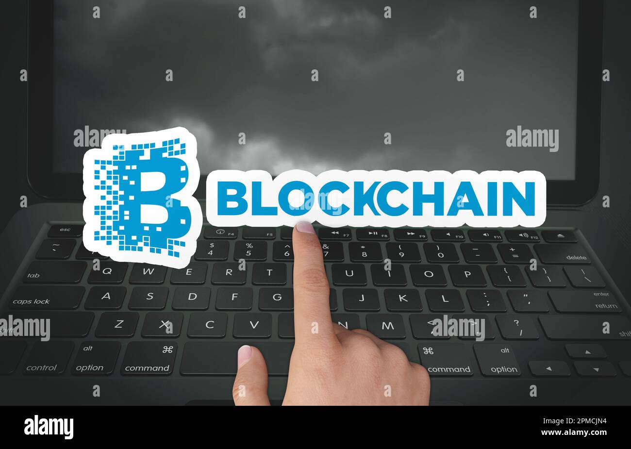 media, logo design for use on social media and news sites Stock Photo ...
