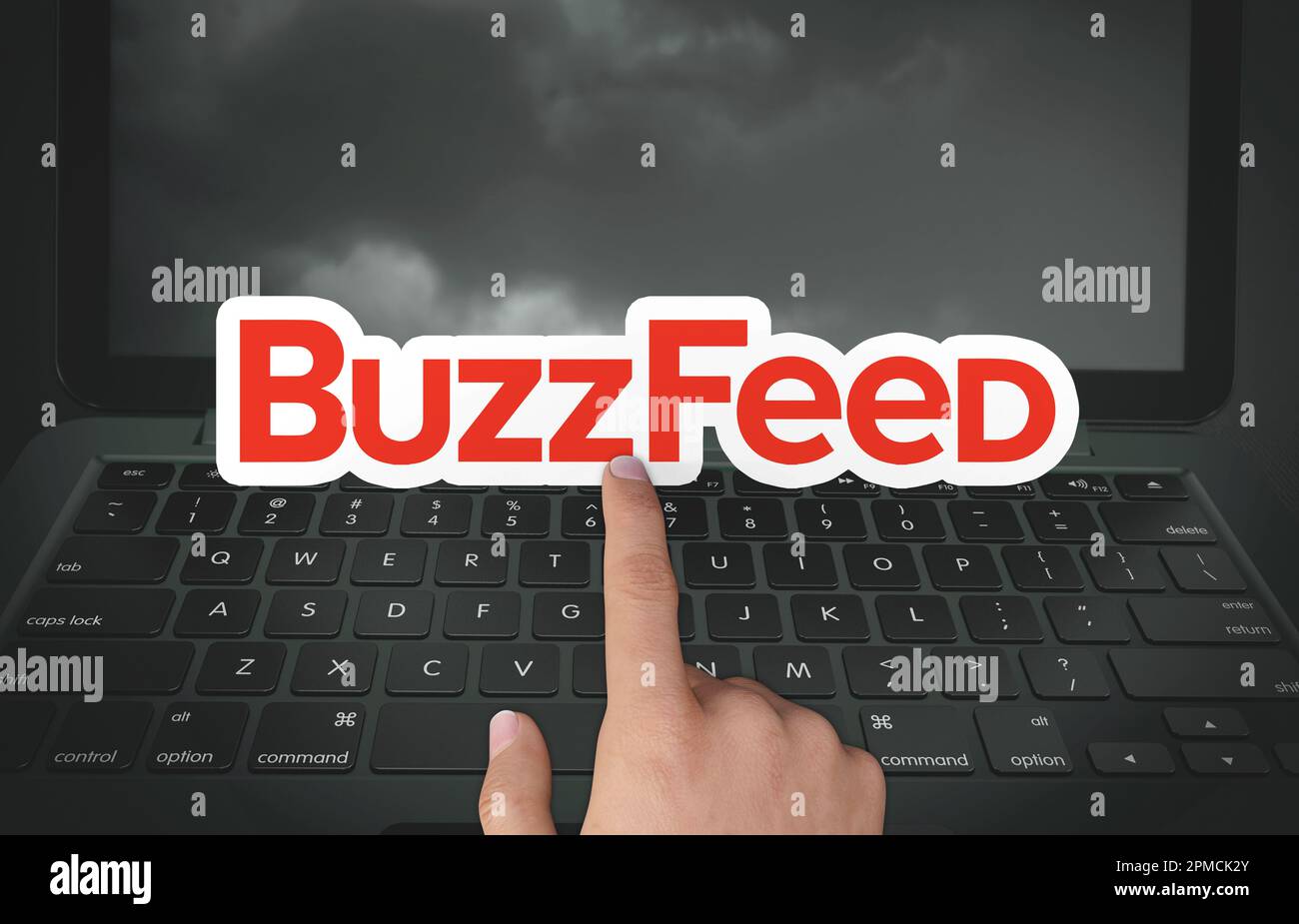 media, logo design for use on social media and news sites Stock Photo ...