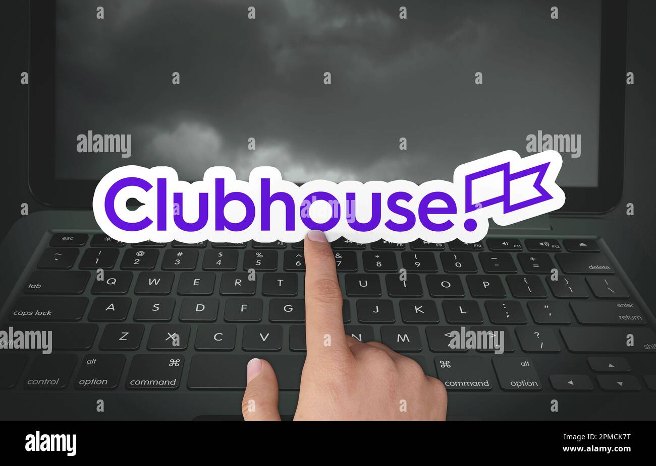 media, logo design for use on social media and news sites Stock Photo ...