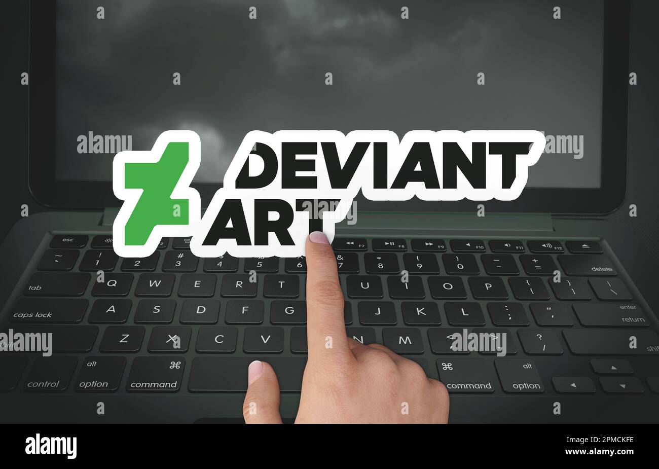 media, logo design for use on social media and news sites Stock Photo ...