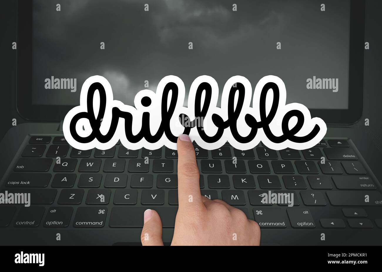 media, logo design for use on social media and news sites Stock Photo ...