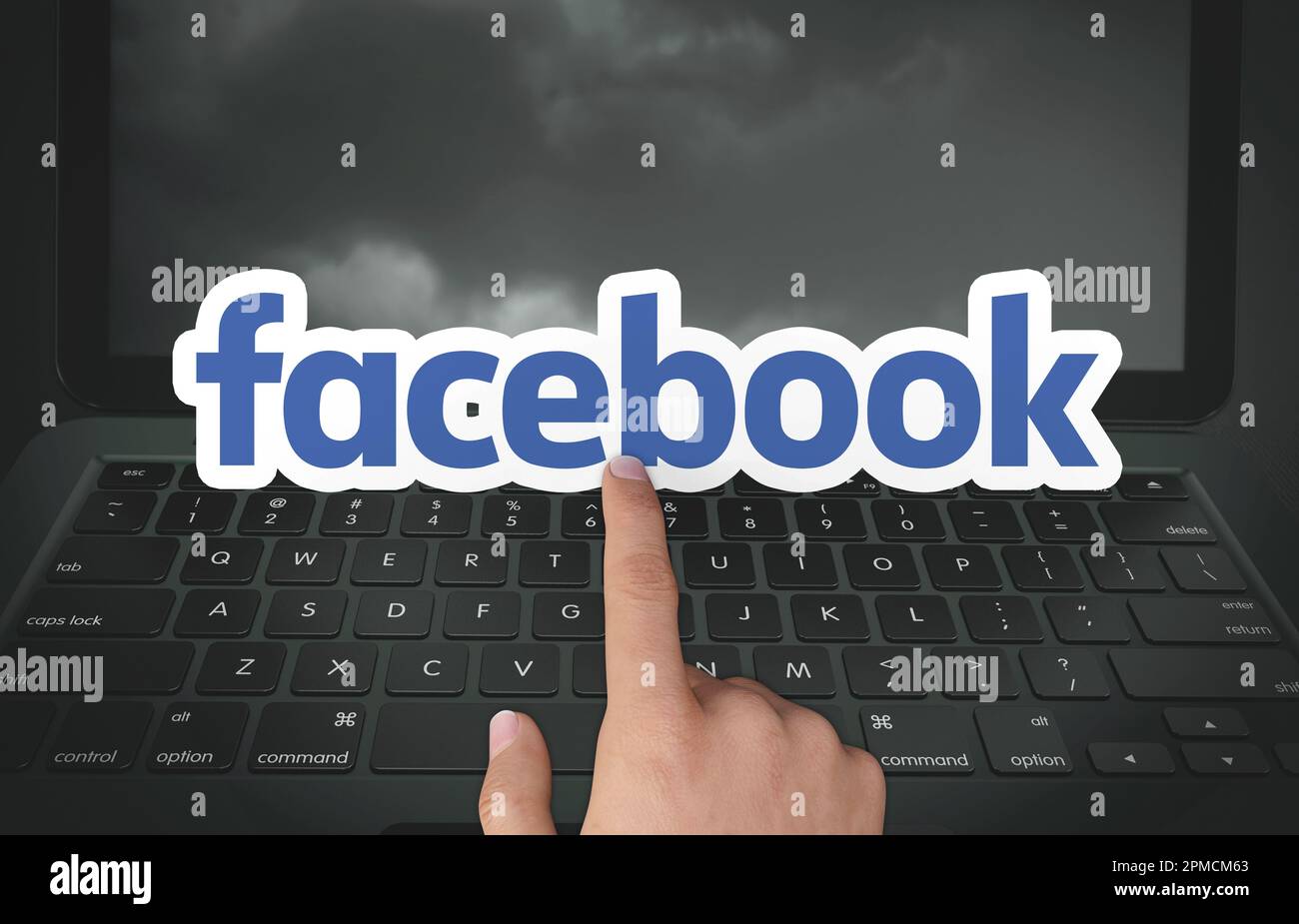 media, logo design for use on social media and news sites Stock Photo ...