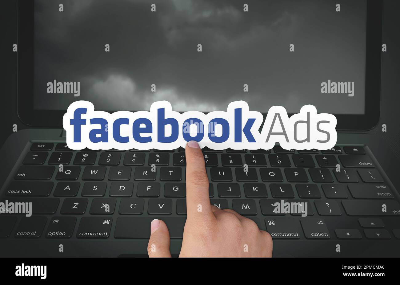 media, logo design for use on social media and news sites Stock Photo ...