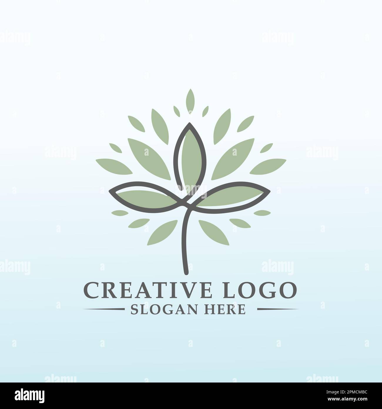 CBD brand Tree of Paradise logo design Stock Vector Image & Art - Alamy