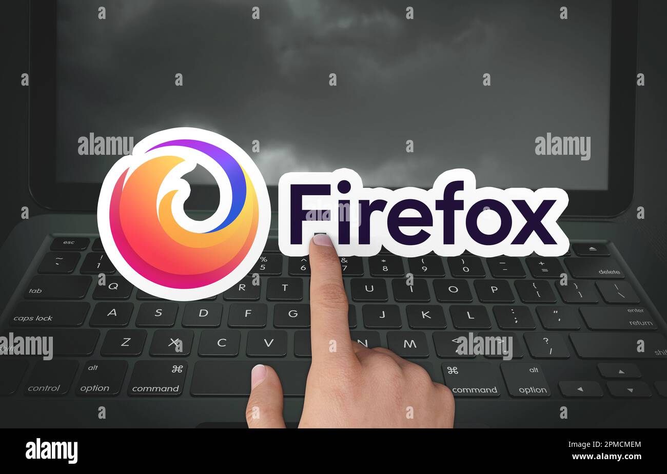 media, logo design for use on social media and news sites Stock Photo ...
