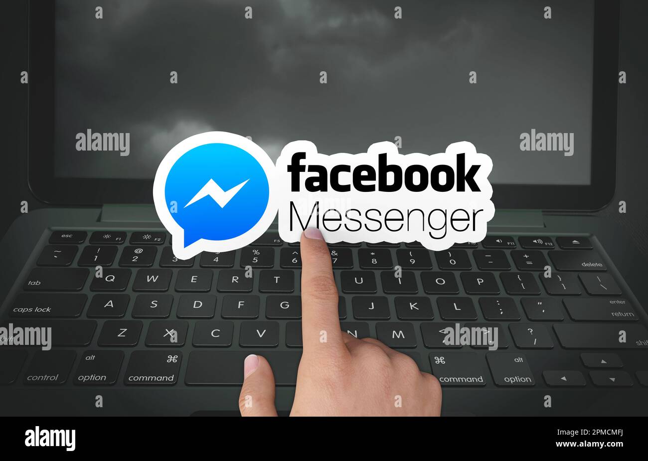 media, logo design for use on social media and news sites Stock Photo ...