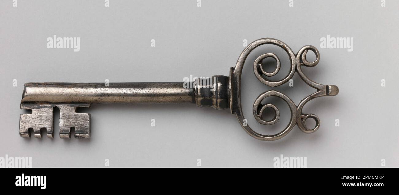 Key; wrought, cast, and cut-out steel Stock Photo - Alamy