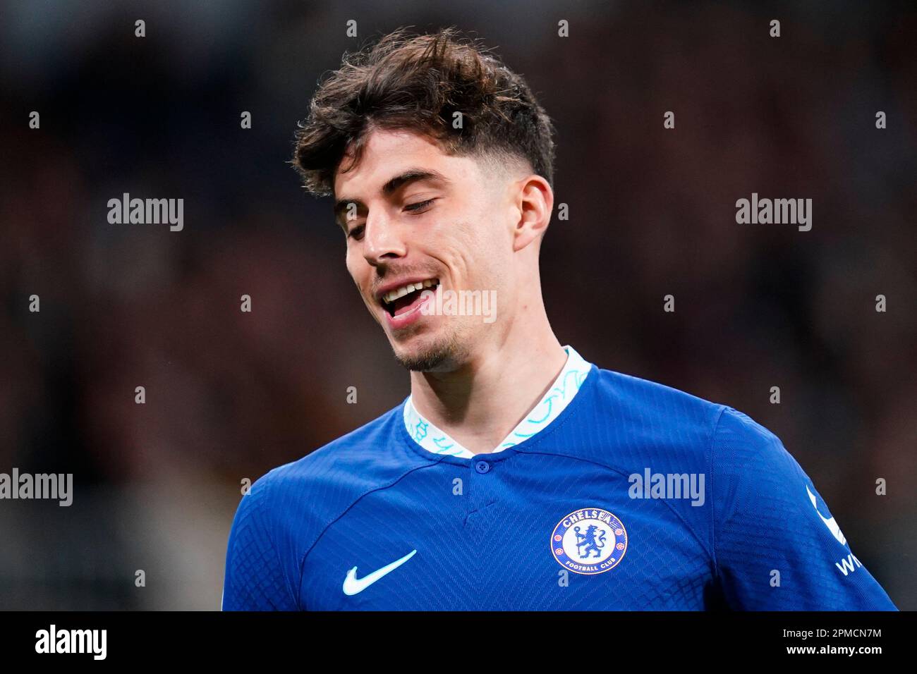 Madrid, Spain. 12/04/2023, Kai Havertz of Chelsea FC during the UEFA ...