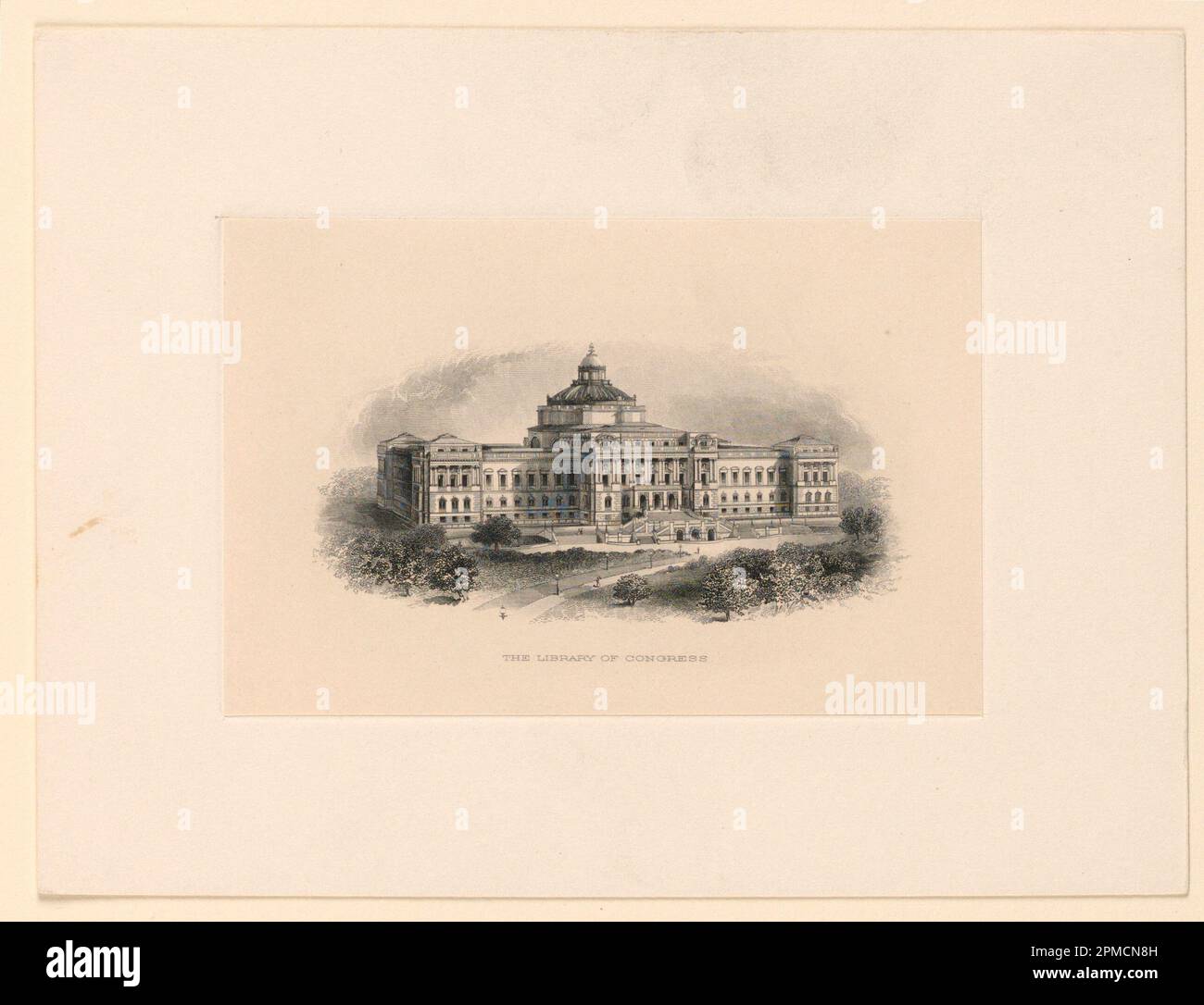 Bank Note, Banknote Proof: The Library of Congress; USA; engraving in ...