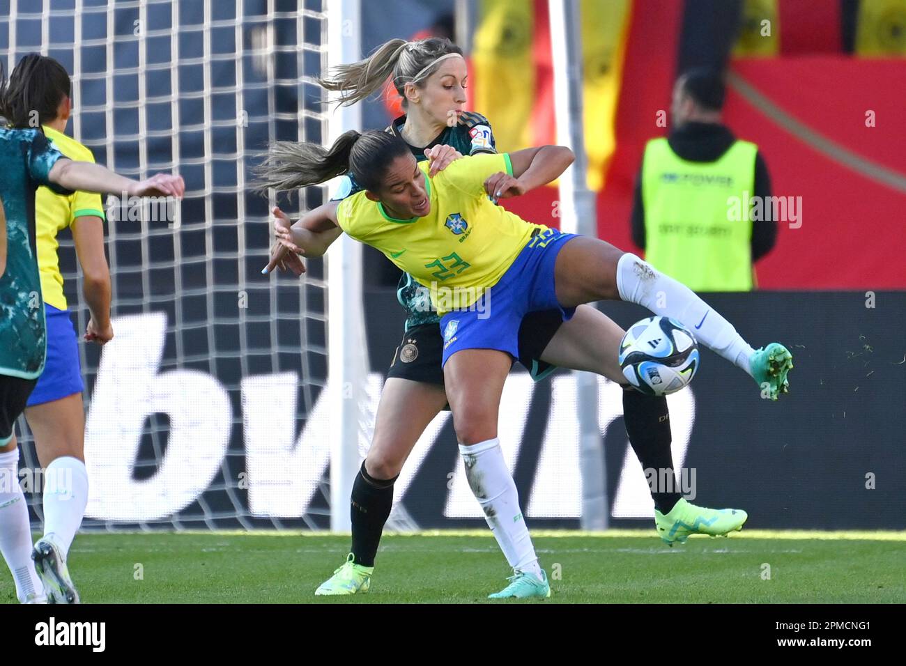 Nuernberg. 11th Apr, 2023. Kathrin HENDRICH (GER), action, duels versus ...
