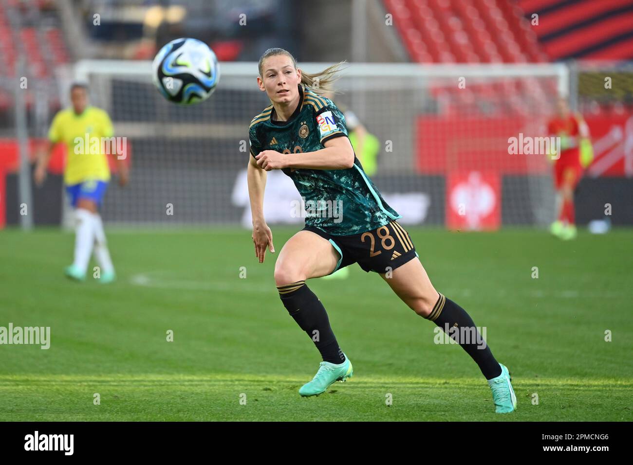 Nuernberg. 11th Apr, 2023. Sarai LINDER (GER) action, single action ...