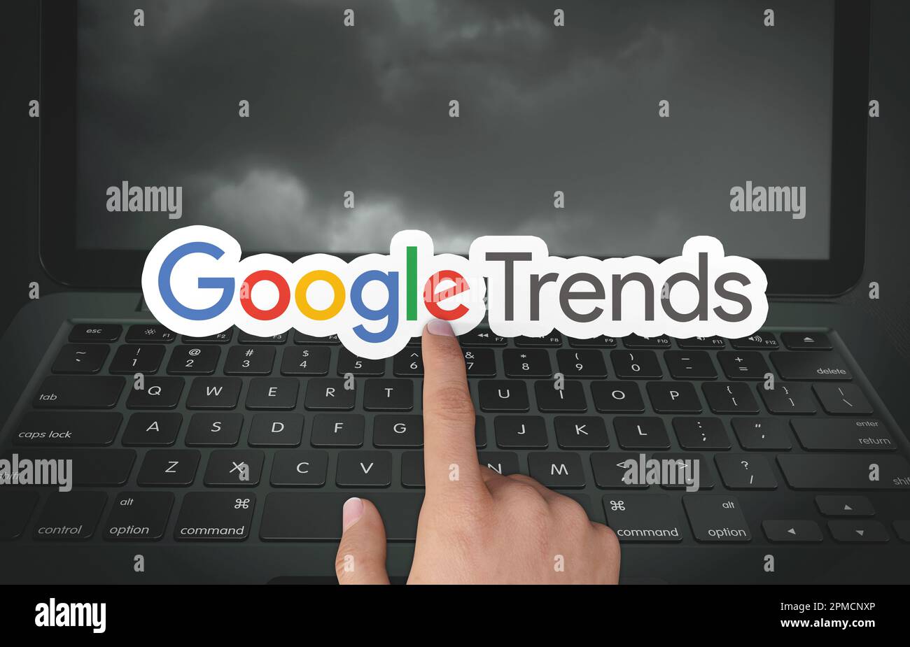 media, logo design for use on social media and news sites Stock Photo ...