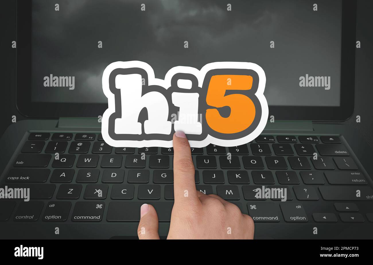 media, logo design for use on social media and news sites Stock Photo ...