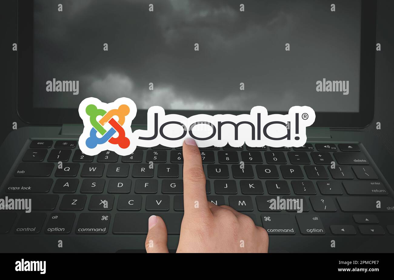 media, logo design for use on social media and news sites Stock Photo ...