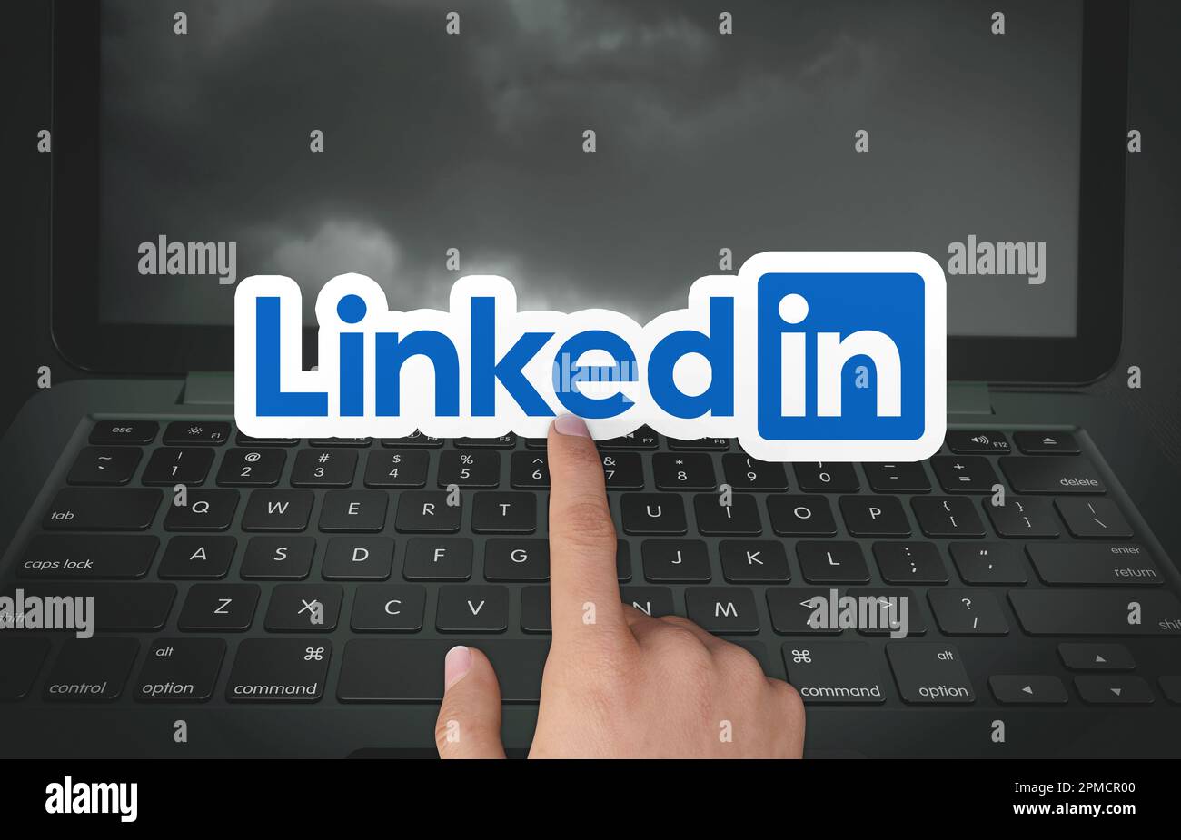 media, logo design for use on social media and news sites Stock Photo ...