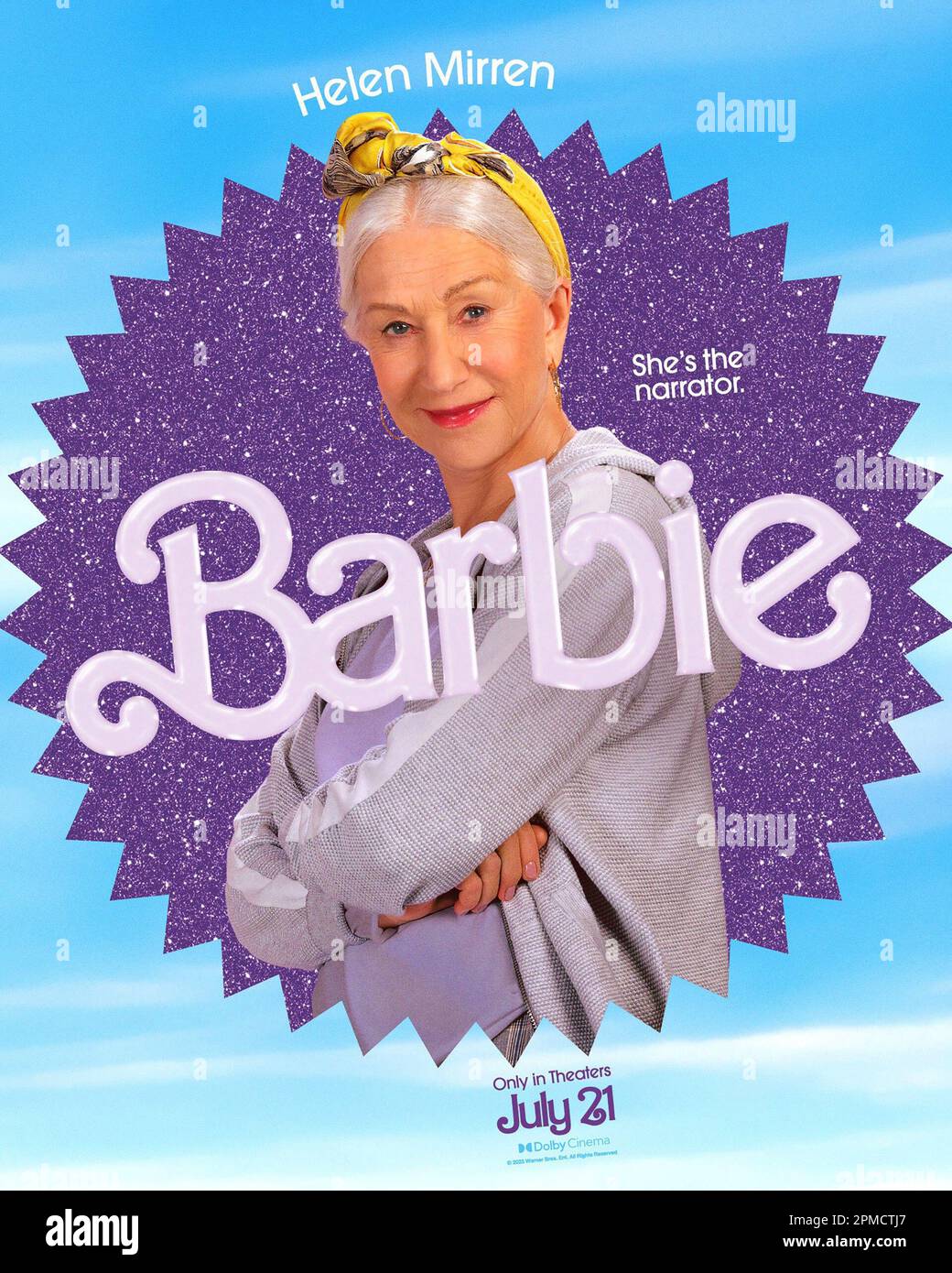 BARBIE, US character poster, Helen Mirren, 2023. © Warner Bros ...