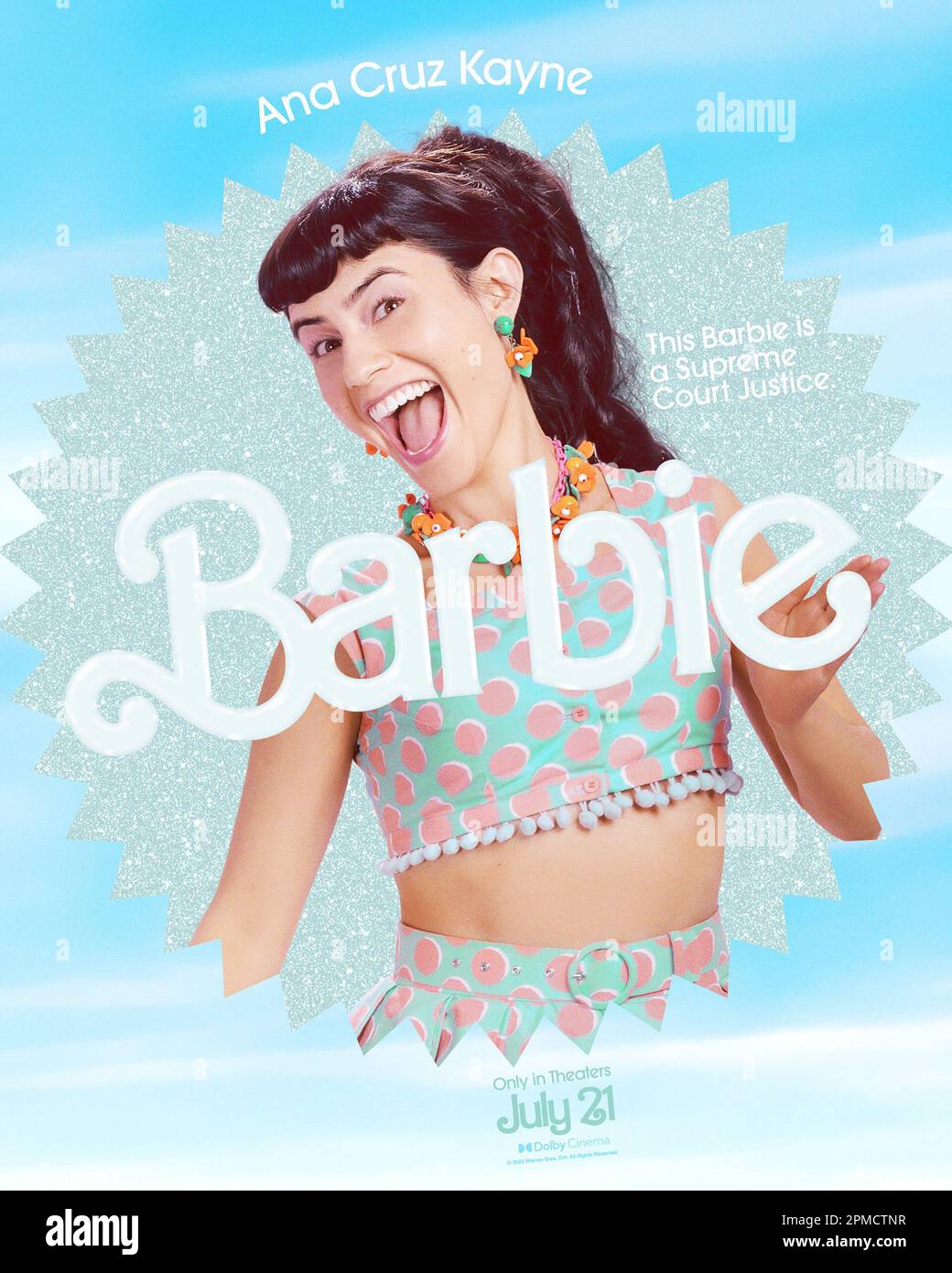 BARBIE, US character poster, Ana Cruz Kayne, 2023. © Warner Bros ...