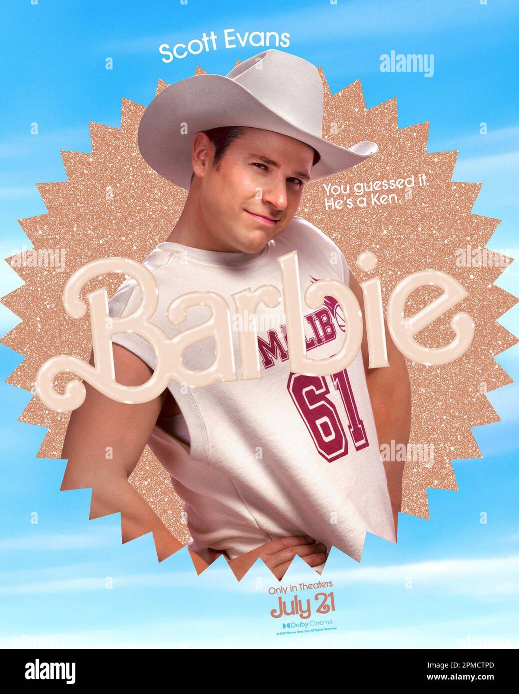 BARBIE, US character poster, Scott Evans, 2023. © Warner Bros ...