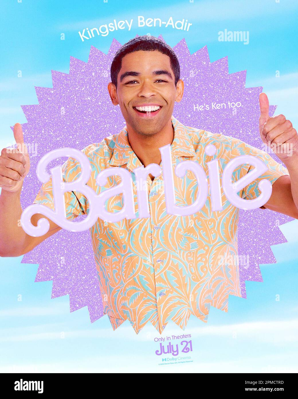 BARBIE, US character poster, Kingsley Ben-adir, 2023. © Warner Bros ...