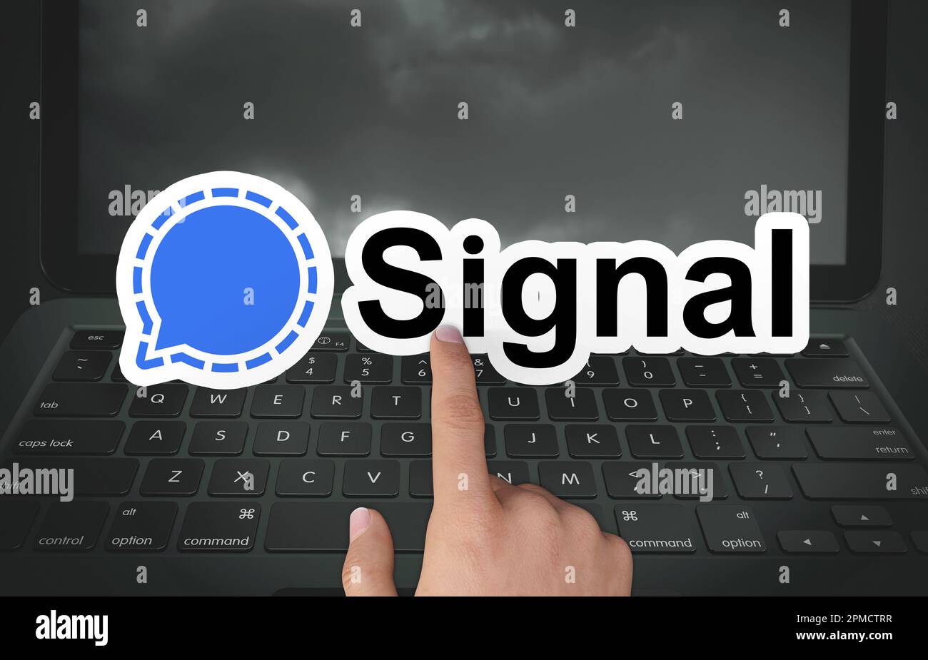 signal, logo design for use on social media and news sites Stock Photo ...