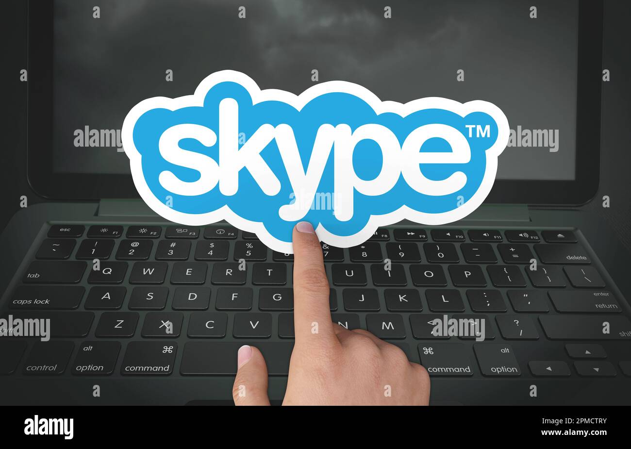 skype, logo design for use on social media and news sites Stock Photo ...