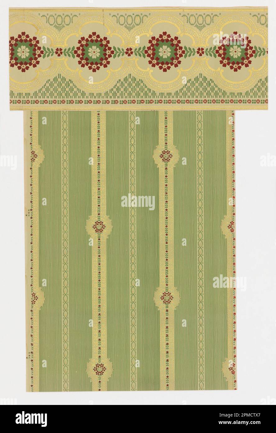 Border (USA); machine-printed; 35 x 23.5 cm (13 3/4 x 9 1/4 in Stock ...