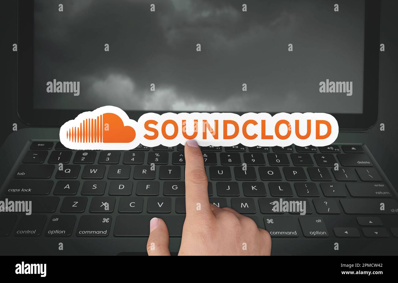 soundcloud, logo design for use on social media and news sites Stock ...