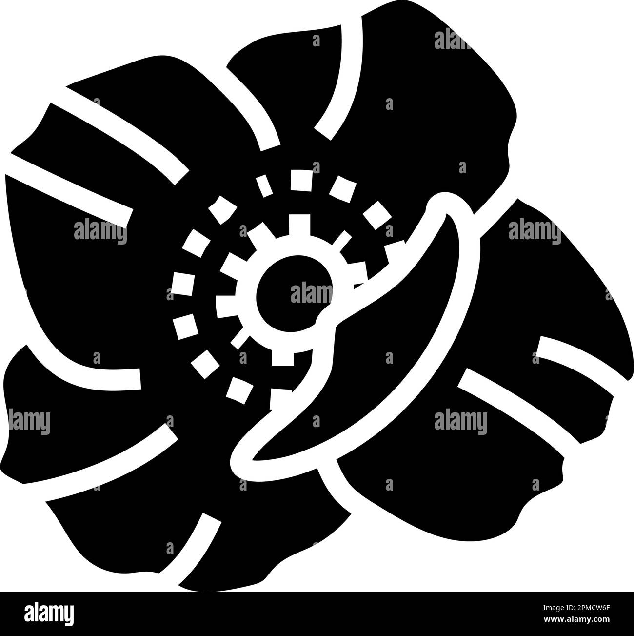 poppy flower spring glyph icon vector illustration Stock Vector Image ...